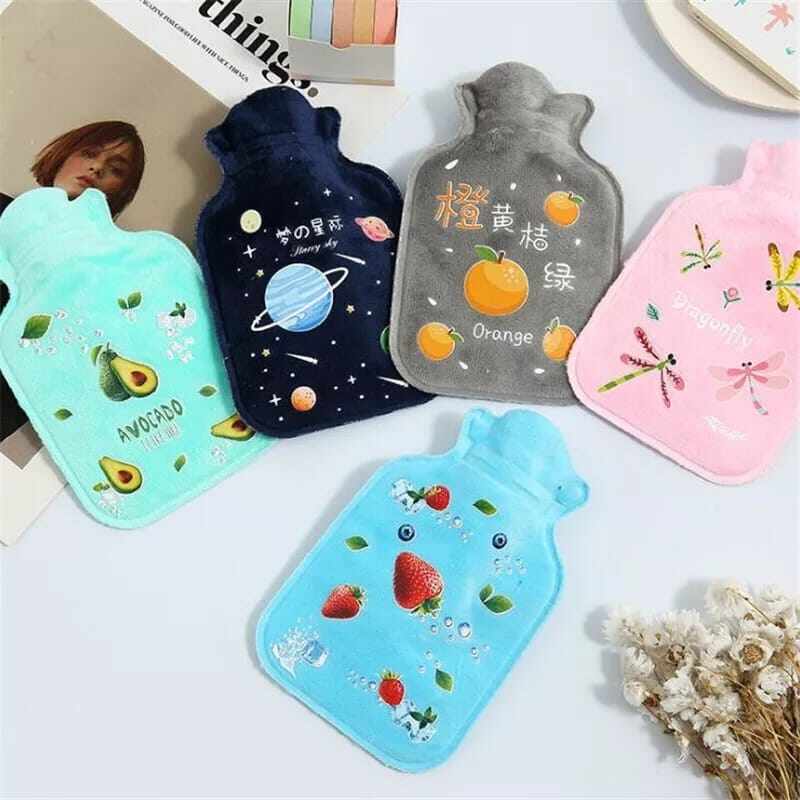 1Pc Cute Hot Water Bottle Warm Belly Treasure Cartoon Warmer Filled ...