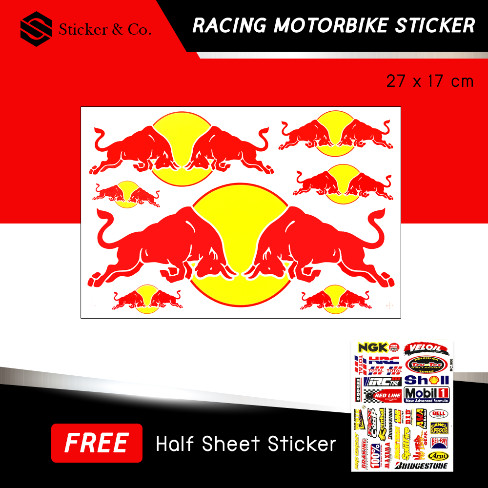 Red Bull Helmet Stickers Redbull KTM Kit For @treycox37 💥,