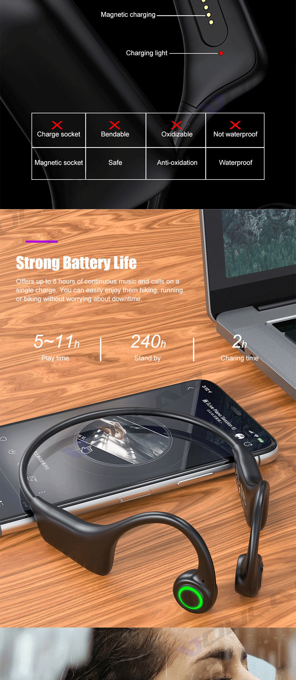 Promo RMJVOULAO Headset Bluetooth Olahraga Lari Nirkabel. Headset ...