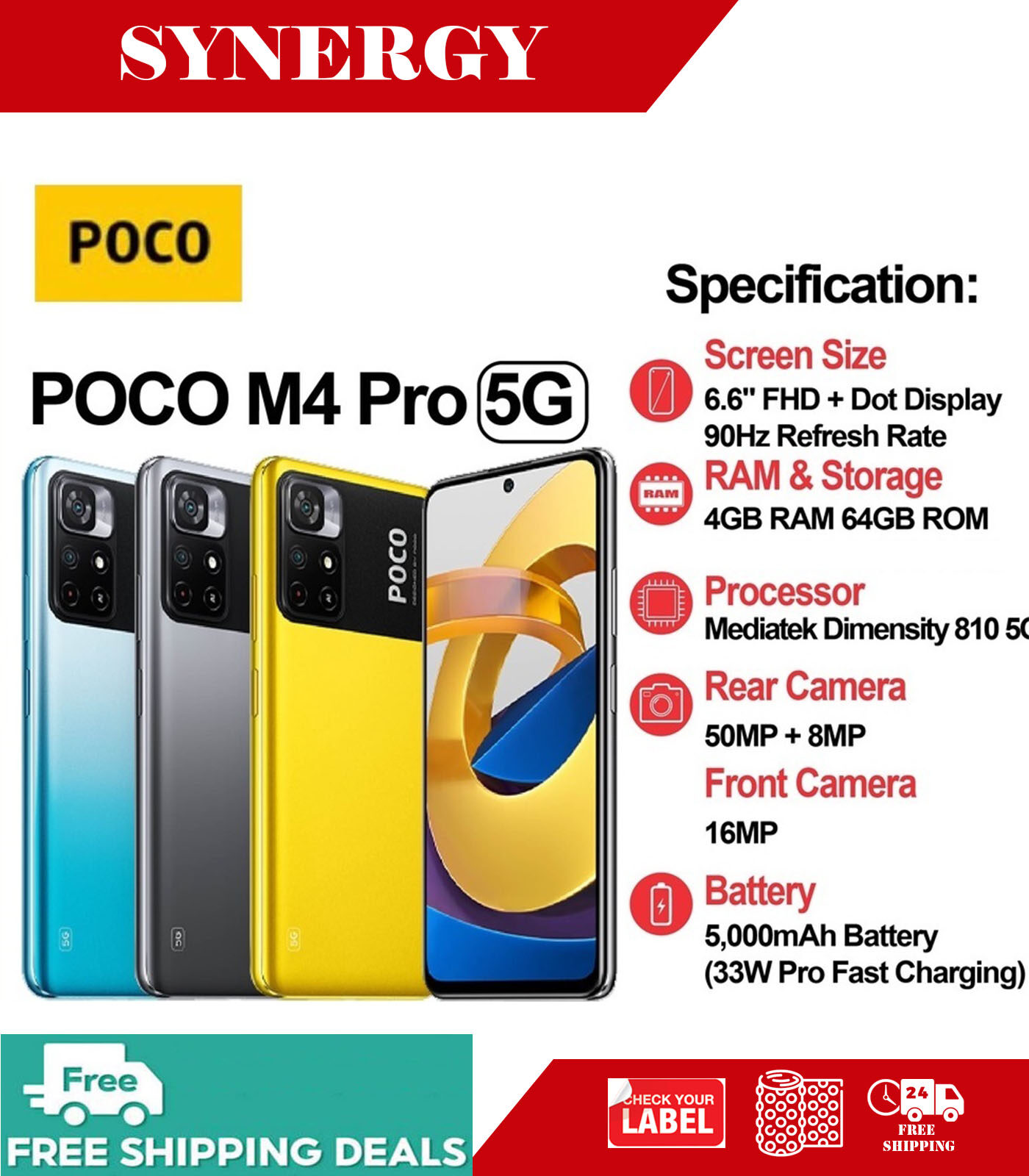 Poco M4 5G Price in Malaysia & Specs - RM699 | TechNave