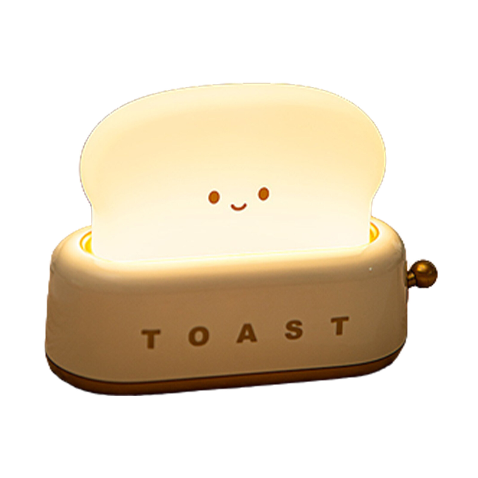 Cute Battery Night Light ,toast Bread Led Food Lamp With Rechargeable ...
