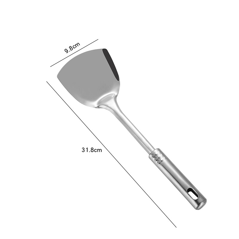 Stainless steel sandok cooking utensils wok spatula/wok spoon/colander ...