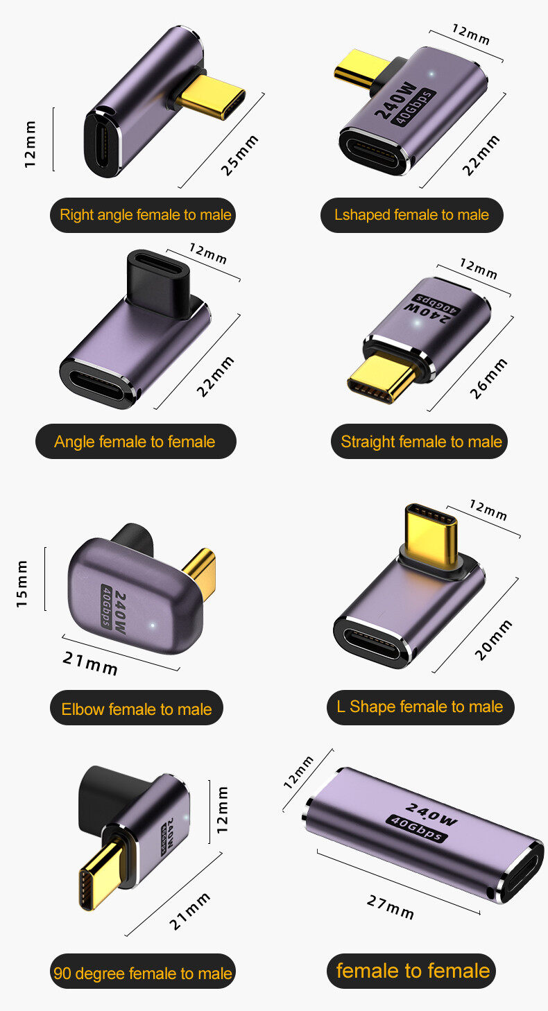 تسوق OTG Type Adapter Connector 240W Fast Charging USB Adaptor USBC ...