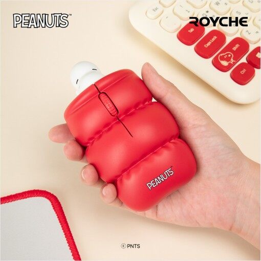 PEANUTS x ROYCHE Wireless Figure Snoopy Mouse/Noise/Nano Receiver/2 ...