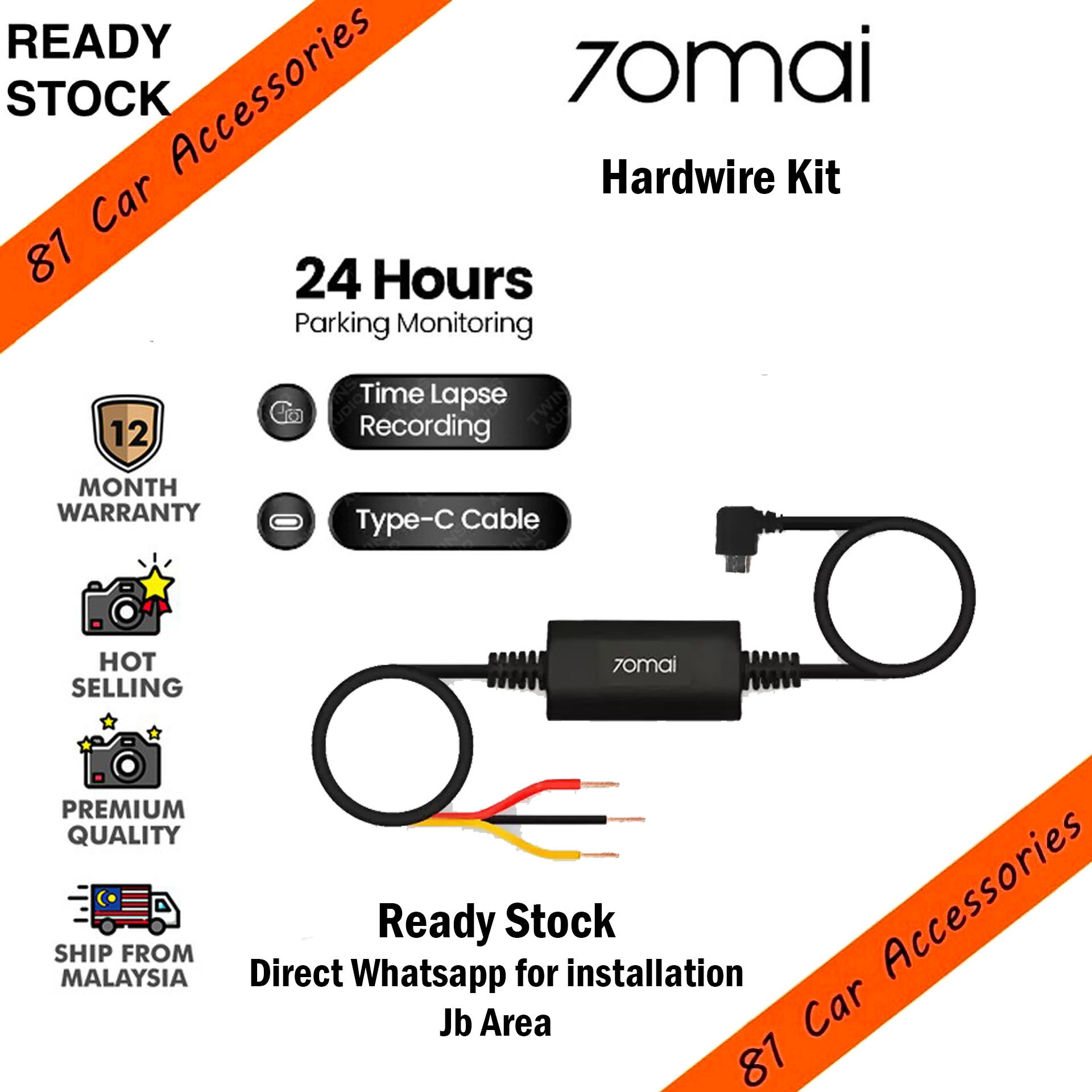 70mai Hardwire Kit Installation And Connection To The Fuse, 50% OFF