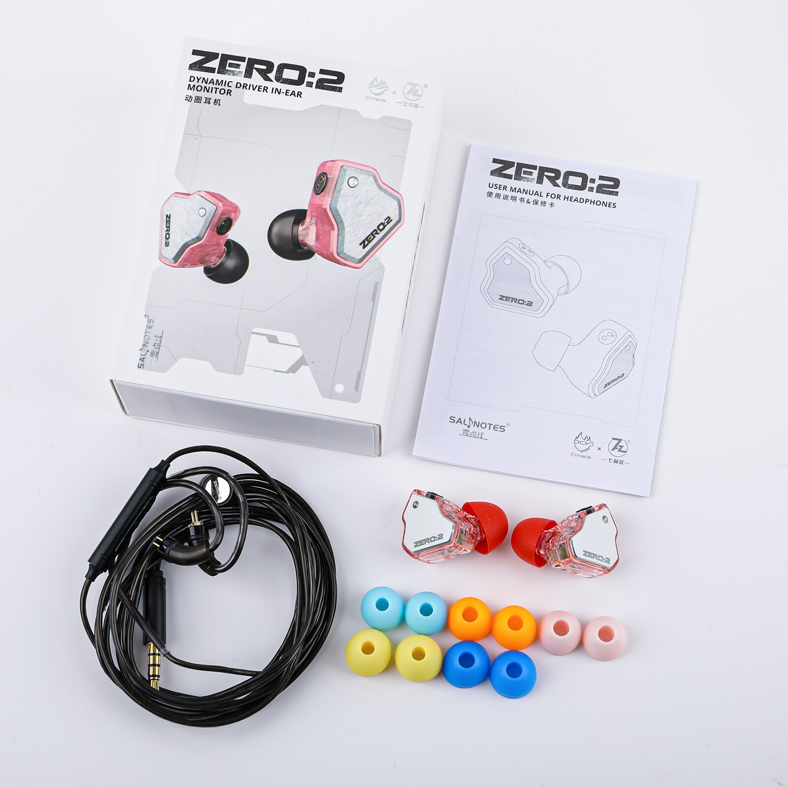 Casti 7Hz x Crinacle Zero 2, Driver dinamic de 10 mm, cablu detasabil ...