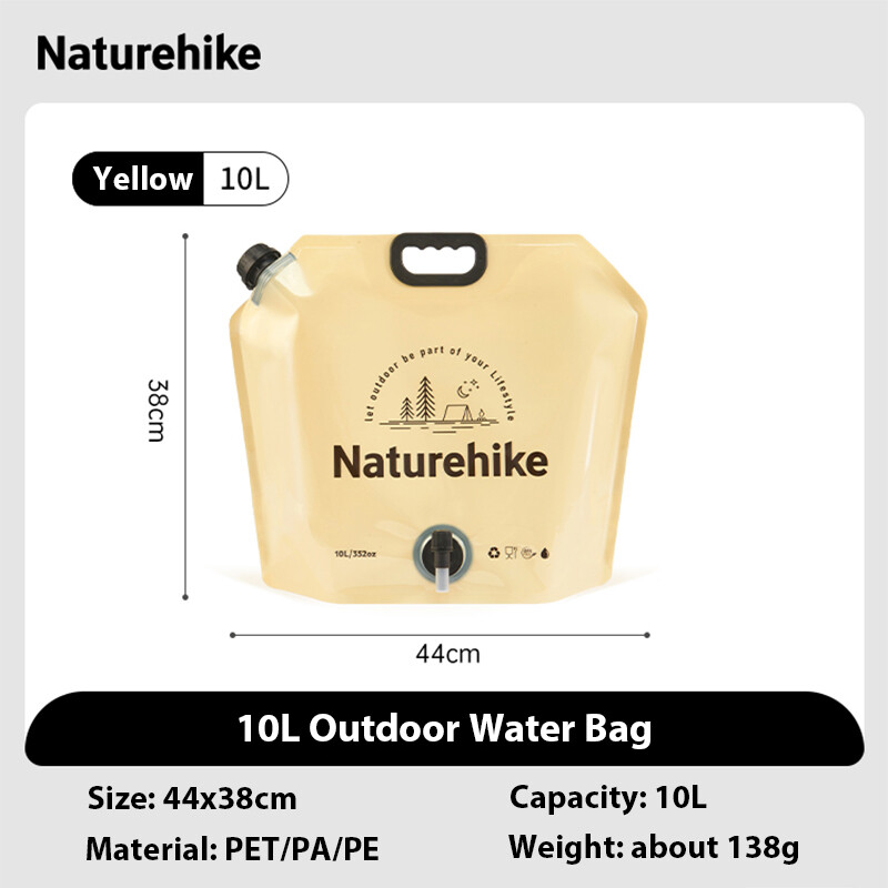 Naturehike Outdoor foldable water bag 10L portable camping drinking ...