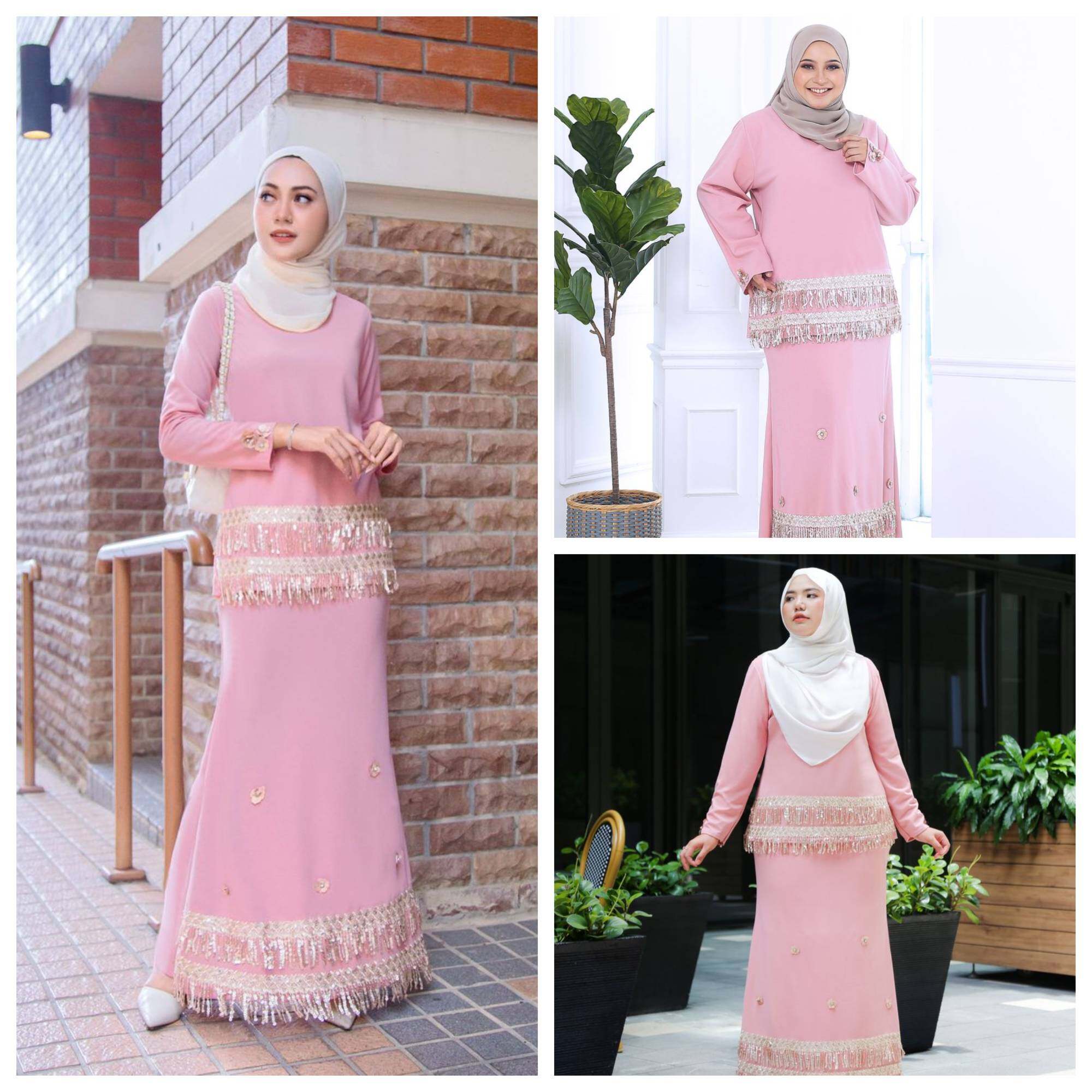 Fesyen Baju Kurung Moden Kain Sari