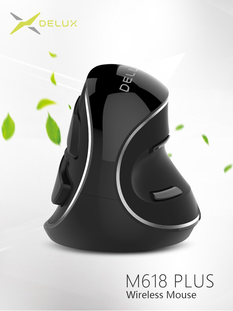 Delux M618Plus RGB Ergonomic Vertical Mouse Buttons 4000, 44% OFF