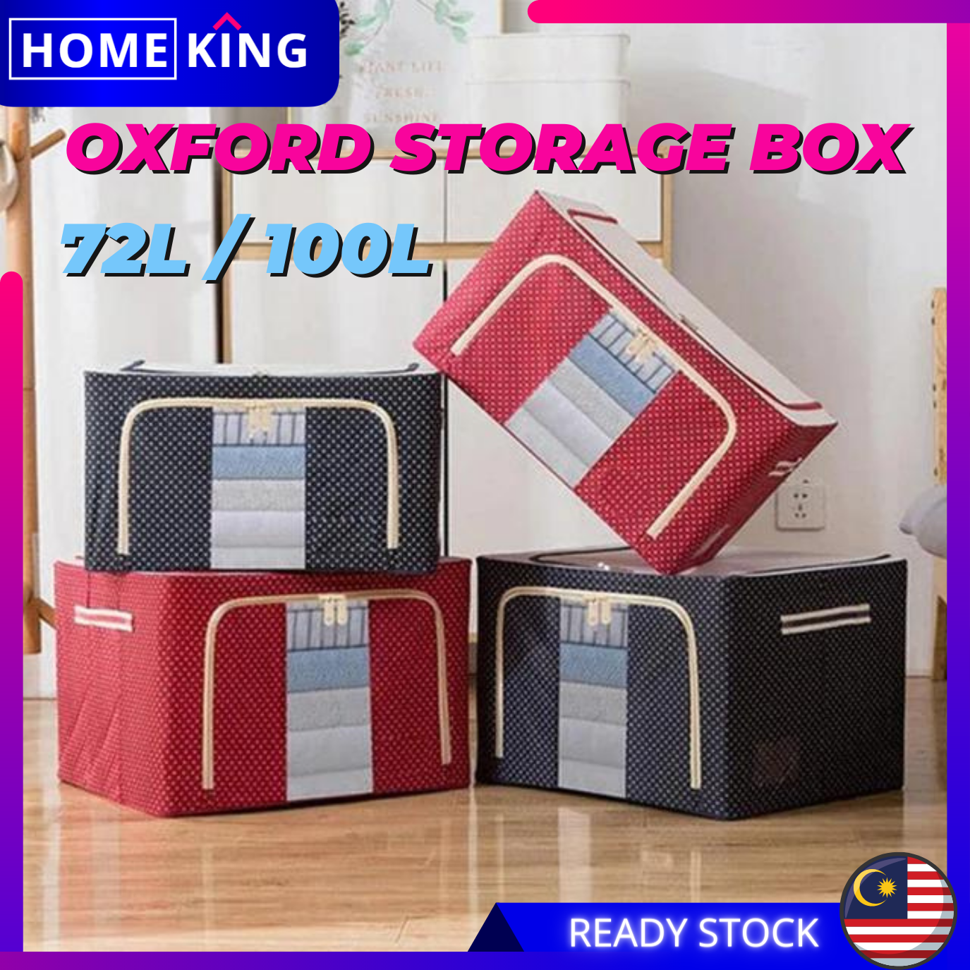 Shop Steel Frame Storage Boxes online - Jul 2024 | Lazada.com.my