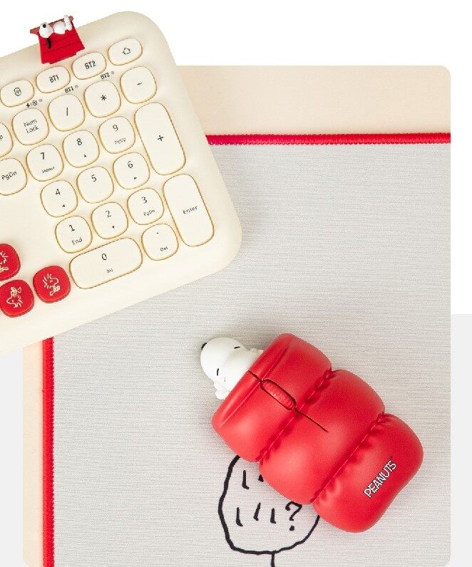 PEANUTS x ROYCHE Wireless Figure Snoopy Mouse/Noise/Nano Receiver/2 ...