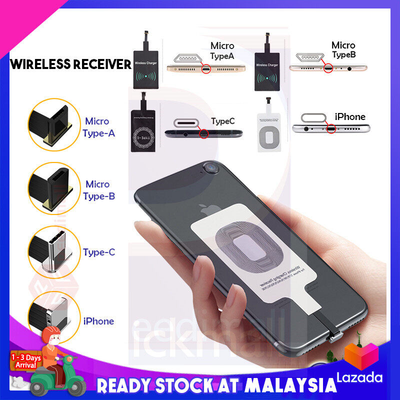 Shop Latest Qi Wireless Charging Receiver Type C online | Lazada.com.my