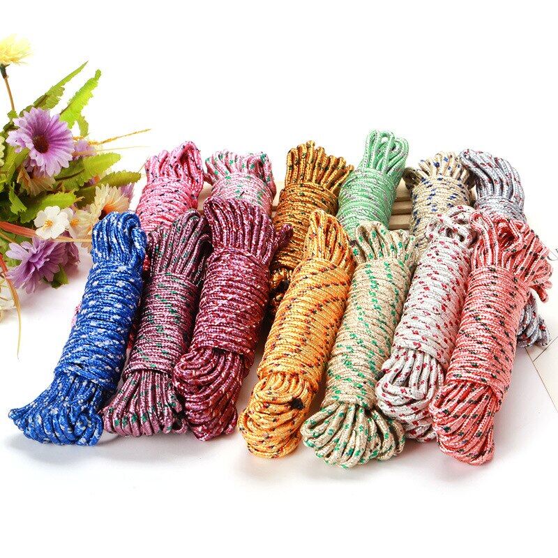 49 feet/15M Colourful Nylon Clothes line Cloth Hanging Rope