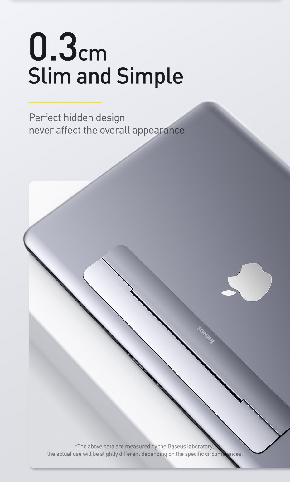 Baseus Adjustable Foldable Alloy Laptop Stand Desktop Notebook Holder