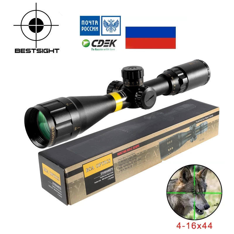 New BBA OPTICS Tactical 4-16x44 Adjustable Optic Cross Sight Green And ...
