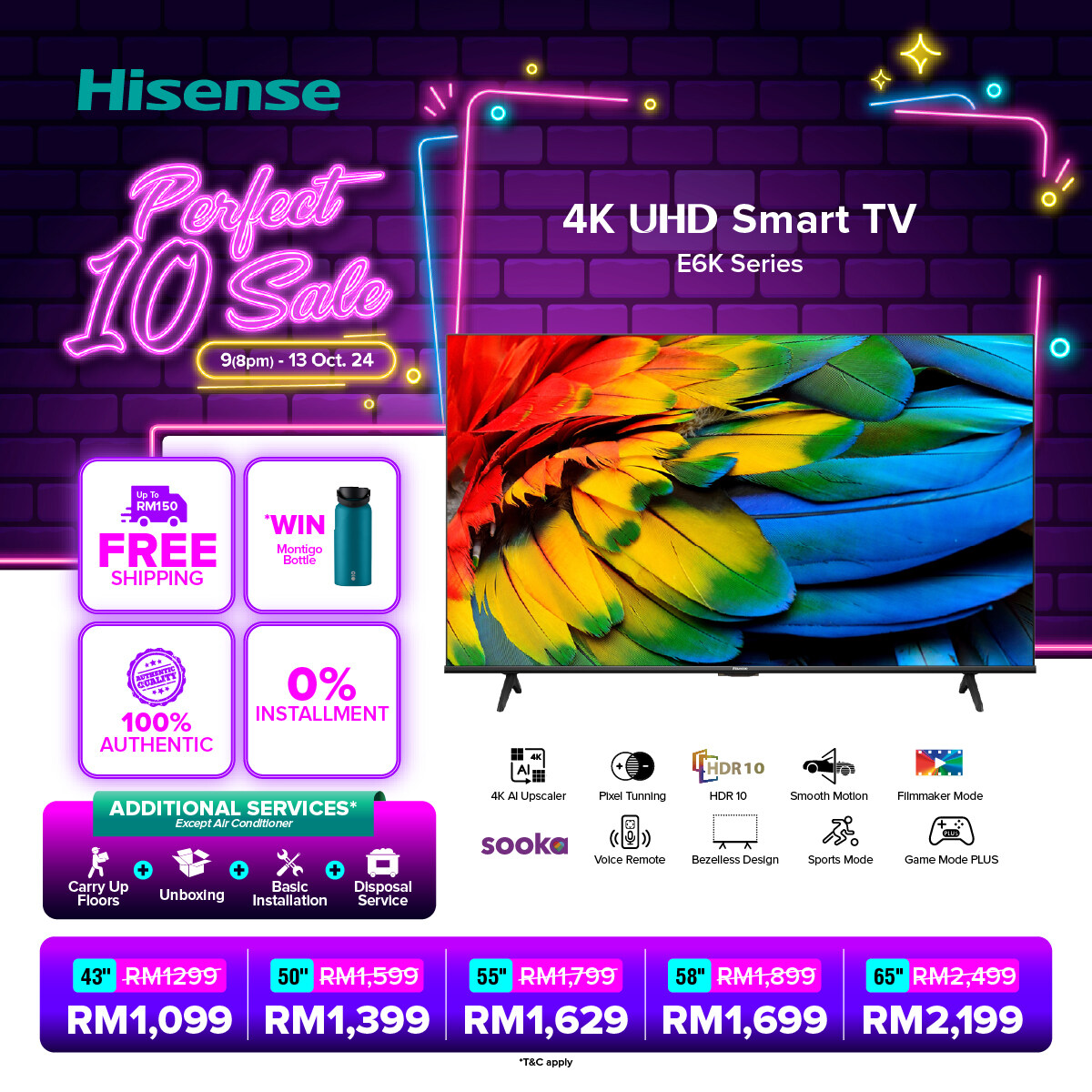 Shop Latest Hisense Smart Tv A4 Series online | Lazada.com.my