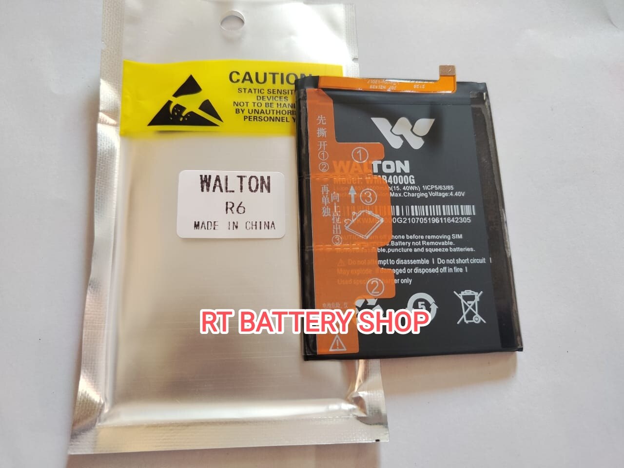 WMB4000K - 4000mAh Replacement Battery For Walton RX8 Battery Mobile ...