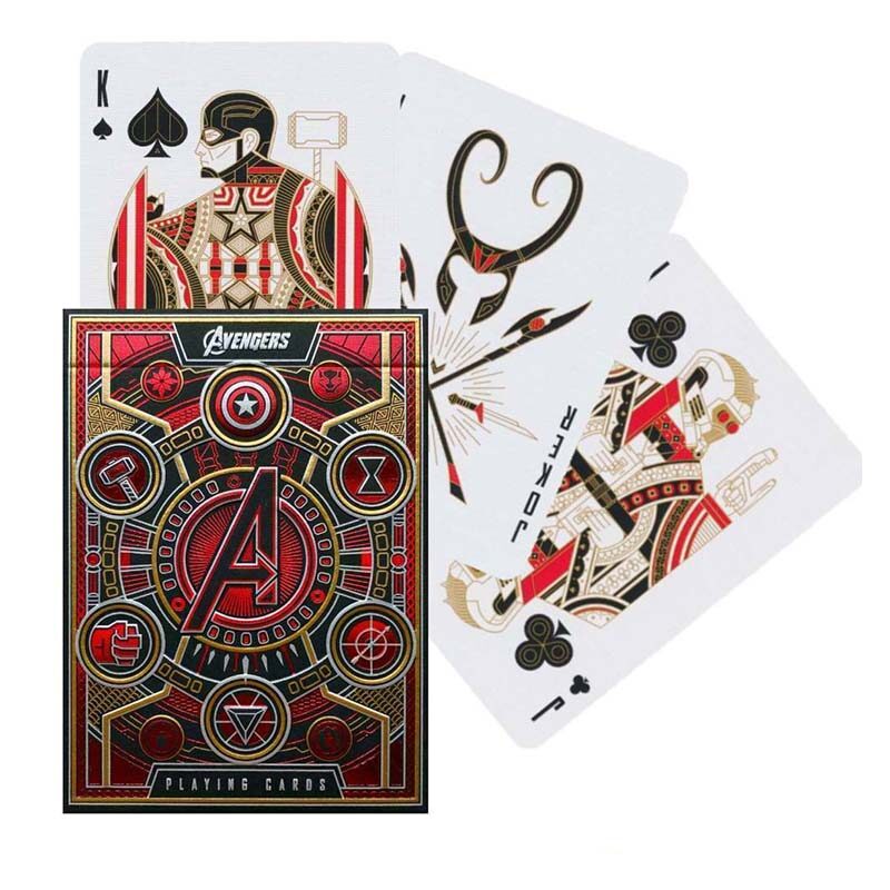 Fournier Theory11 USPCC Baraja poker Avengers red Los vengadores roja ...