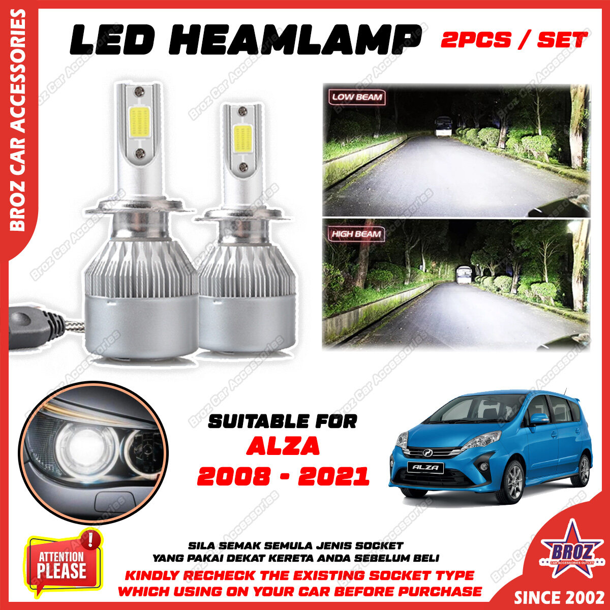 Buy Perodua Alza Head Lamp Cap online | Lazada.com.my