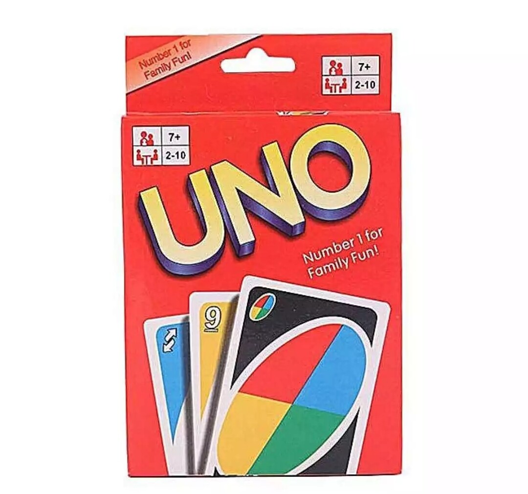 Uno Card Game Bundled With Dos Card Game (Multi-Color)