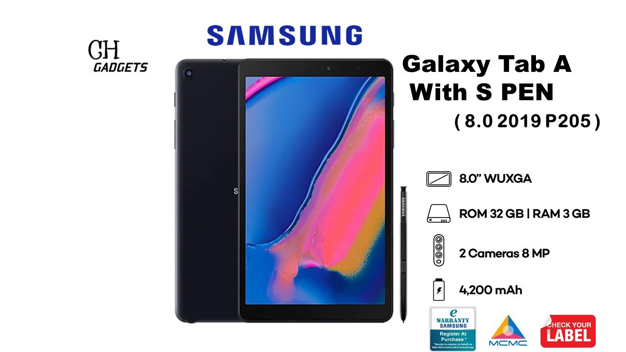 Samsung Galaxy Tab A with S Pen 8.0 (2019) Price in Malaysia & Specs ...