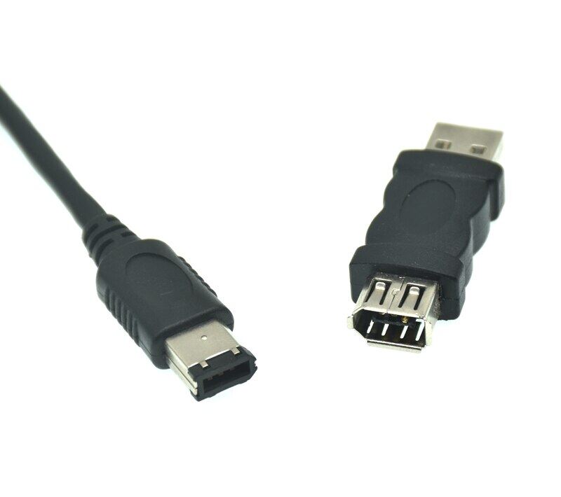 Firewire ieee 1394 6 pin female to usb type a male adaptor adapter ...