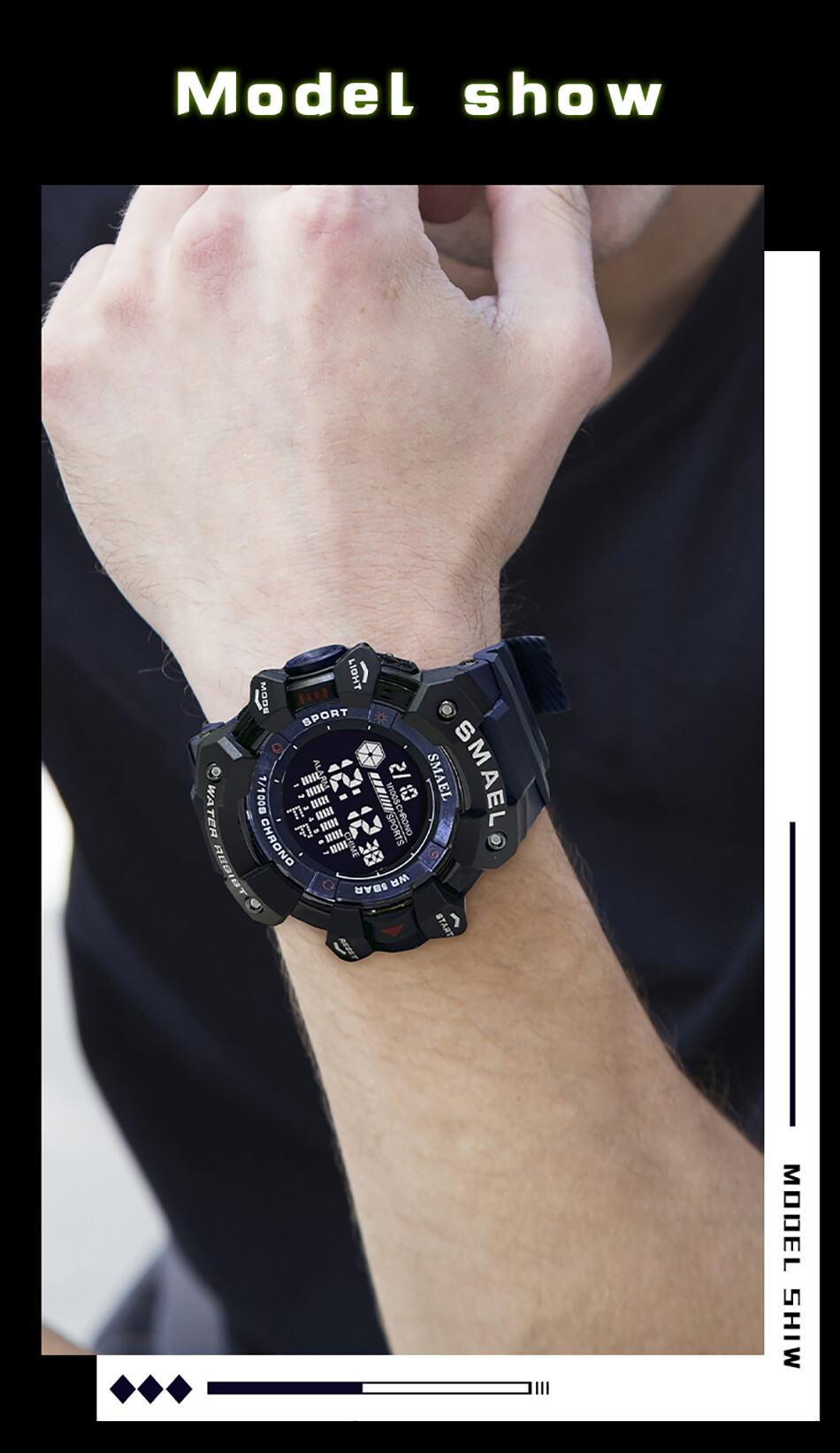 Smael Top Genome Army Original weibliche Hand Chrono Tpu zufällige ...