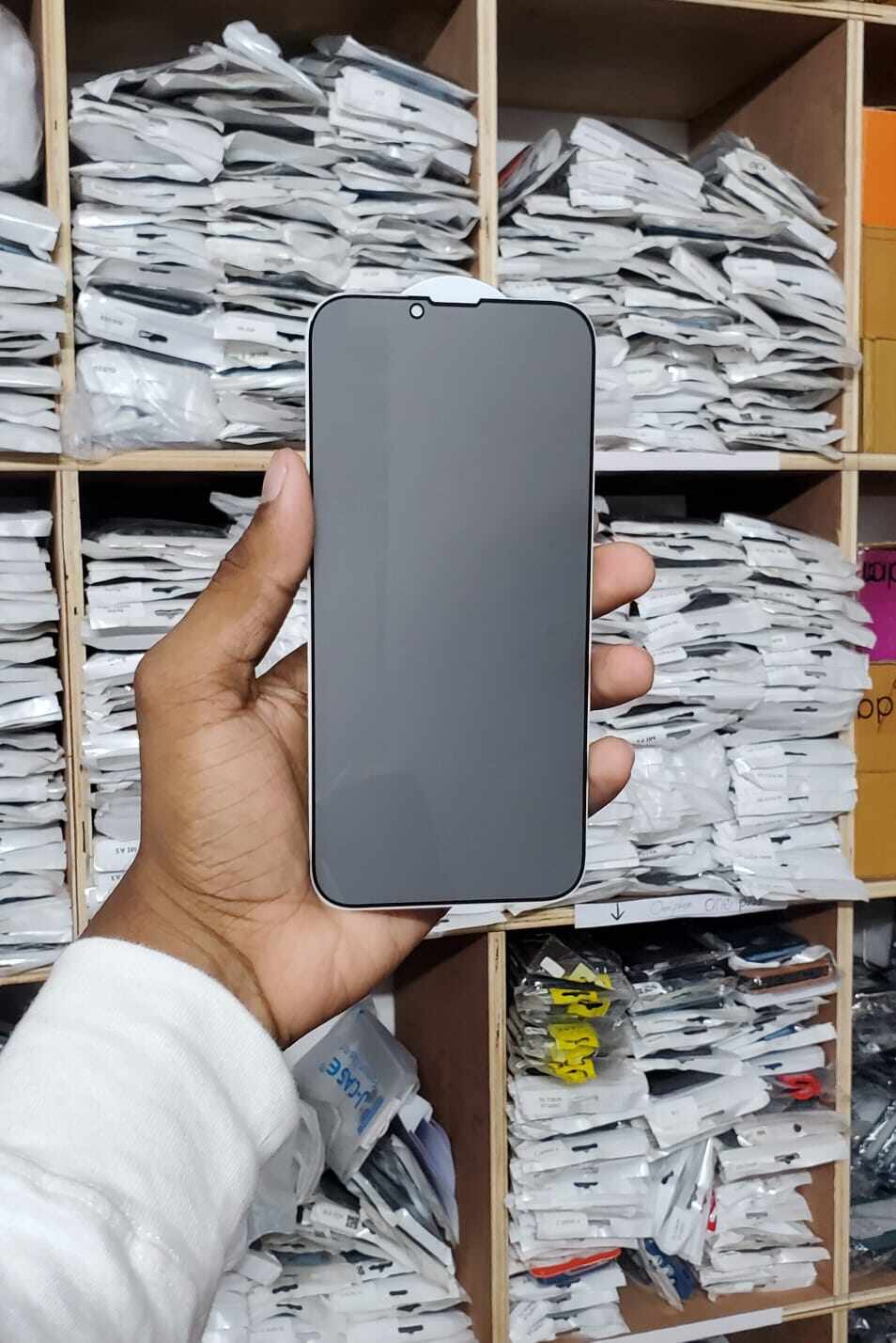 for Apple iPhone 13 Pro Max Privacy Antibacterial Edge to Edge Screen ...