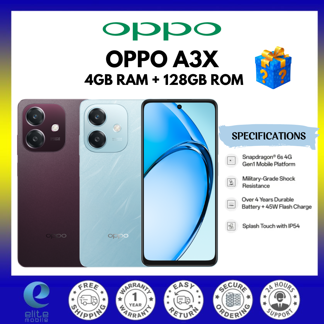 Oppo A3x 4G Price in Malaysia & Specs - RM399 | TechNave
