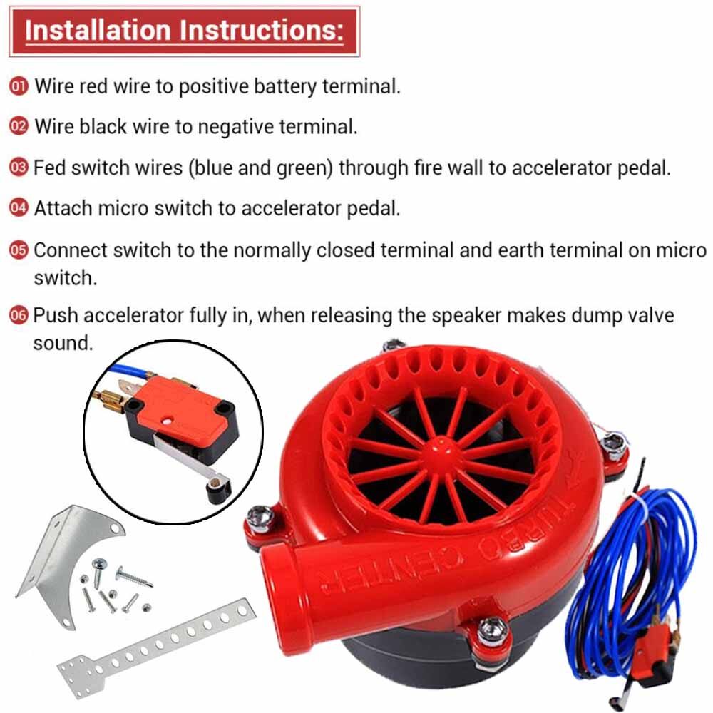 Electronic BOV Sound Kit - Fake Dump Valve For Most Vehicles Electronic ...
