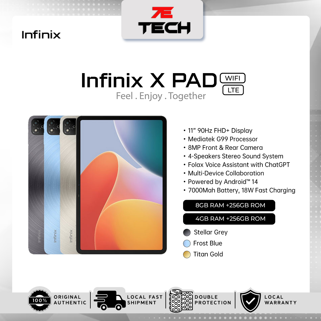 Infinix XPAD Price in Malaysia & Specs - RM699 | TechNave