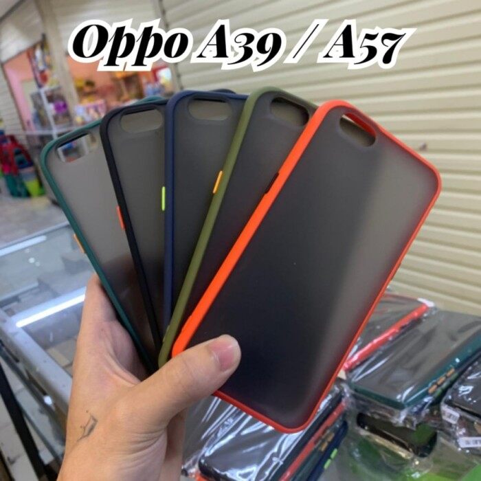 Oppo A39 - Luxury Shockproof Matte Frosted and Smoky Transparent ...