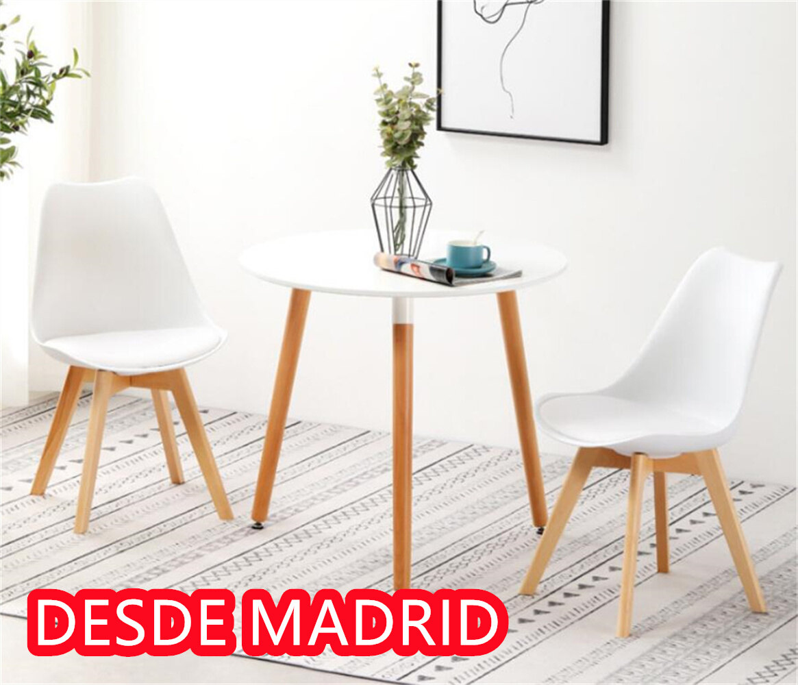 Mesa de comedor nórdica de rectángulo pata ancho comedor para cocina ...