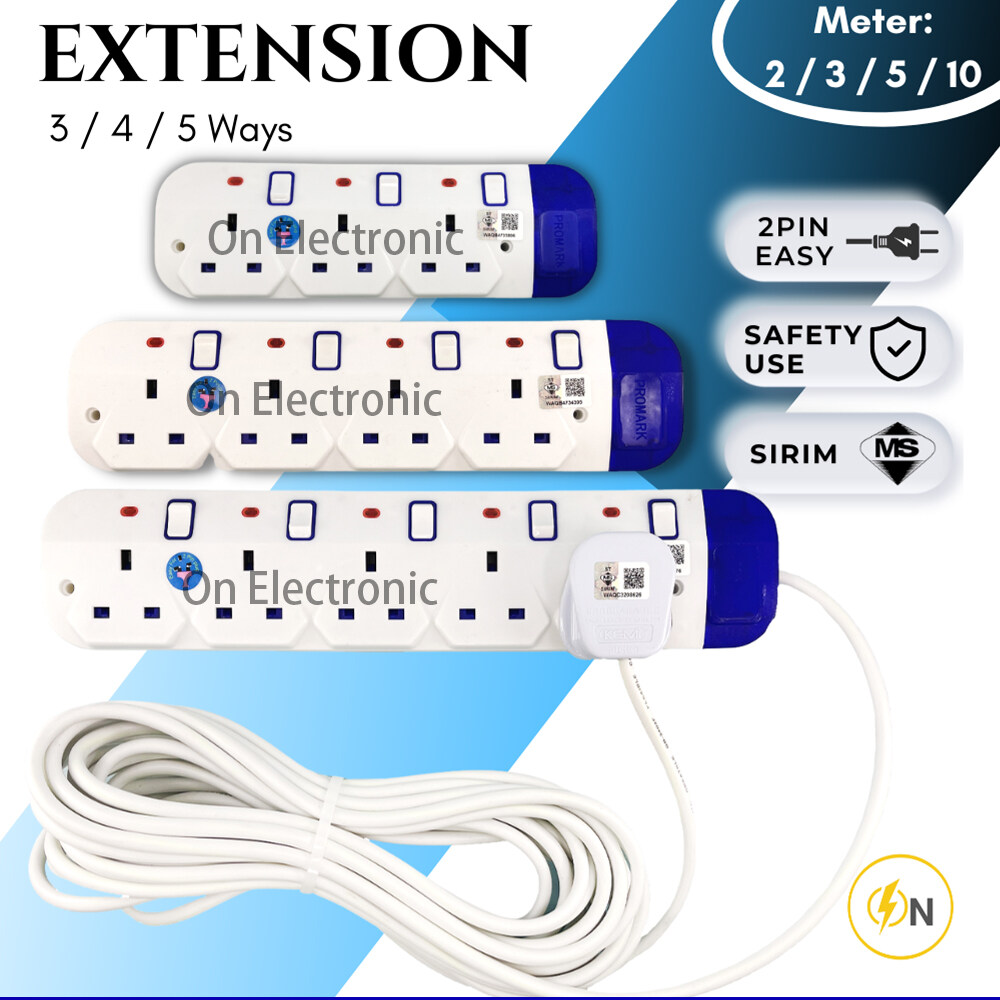 Buy 3 Pin Extension Wire online | Lazada.com.my