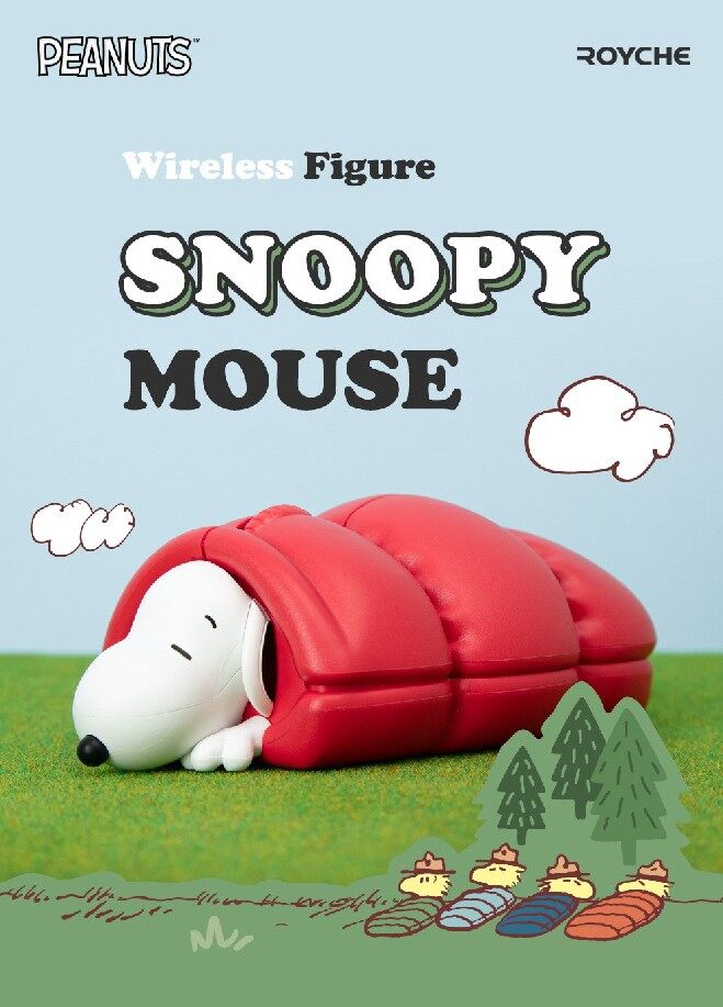 PEANUTS x ROYCHE Wireless Figure Snoopy Mouse/Noise/Nano Receiver/2 ...