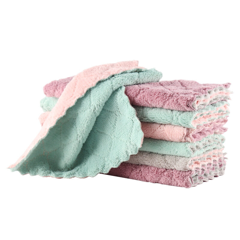 10 Pack Kitchen Dish Cloths 28x16cm（11.02x6.30inches） Super Soft and ...