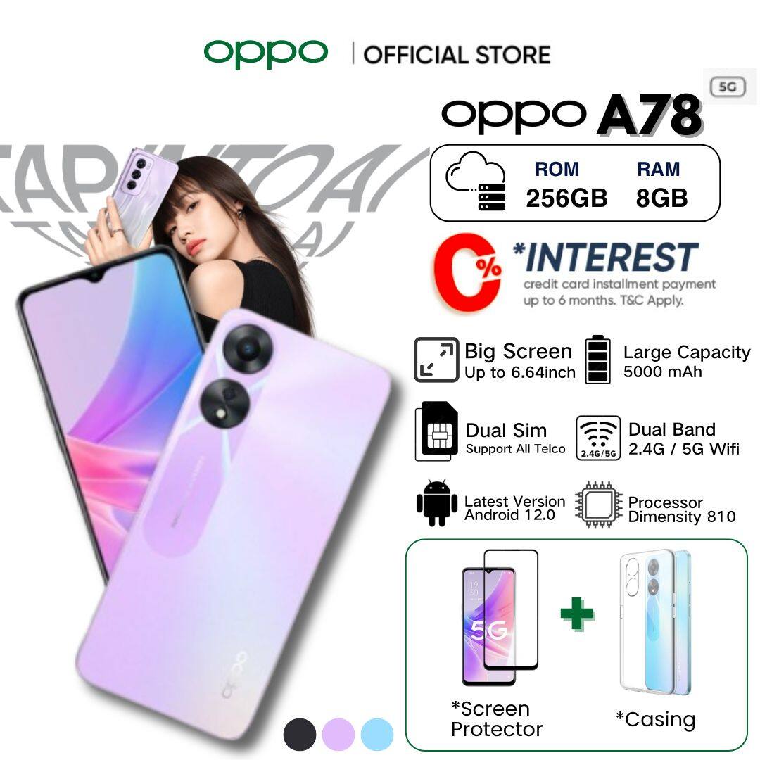 Oppo A78 Price in Malaysia & Specs - RM465 | TechNave