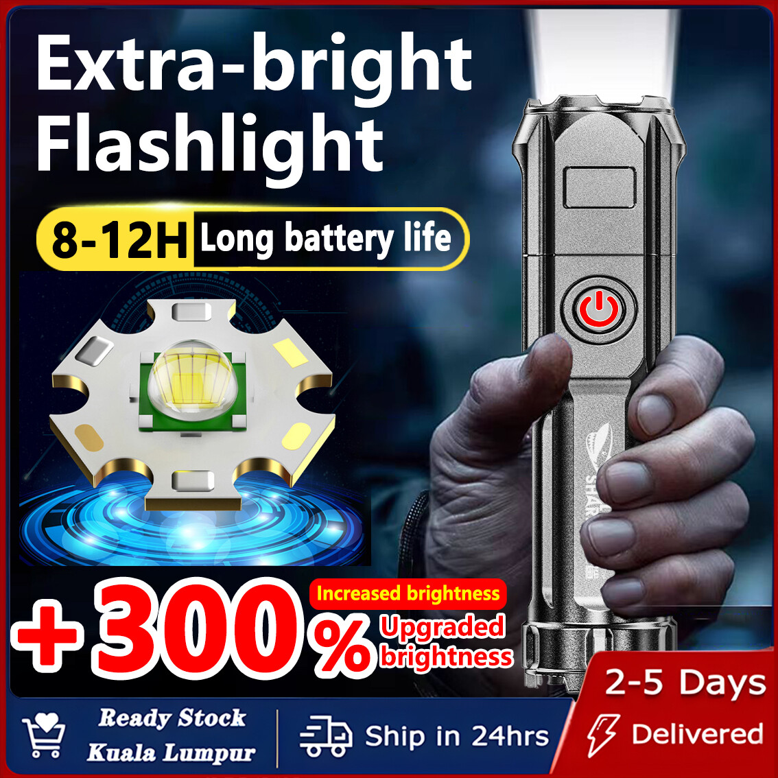 Buy Smiling Shark Flashlight Germany online | Lazada.com.my