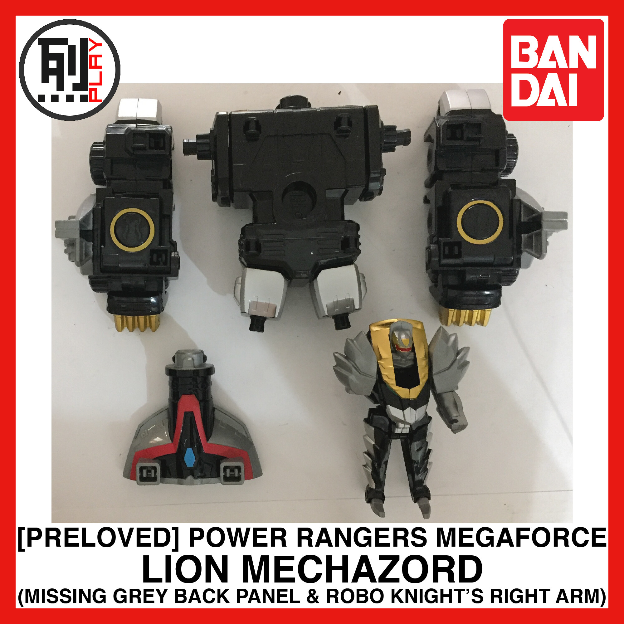 Power Rangers Megaforce Robo Knight Megazord Cards