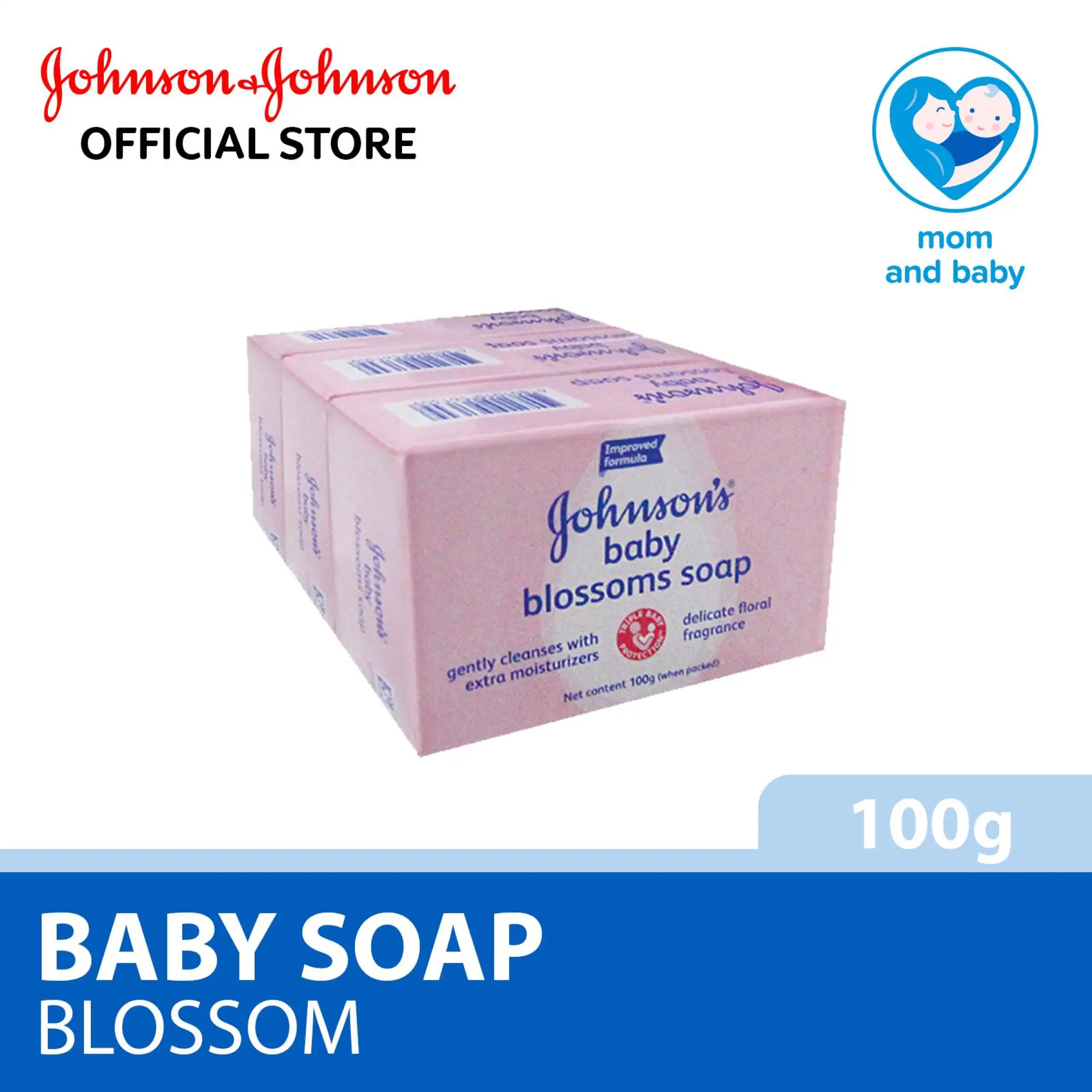 Johnson's Baby Blossom Soap 100g 3s | PGMall