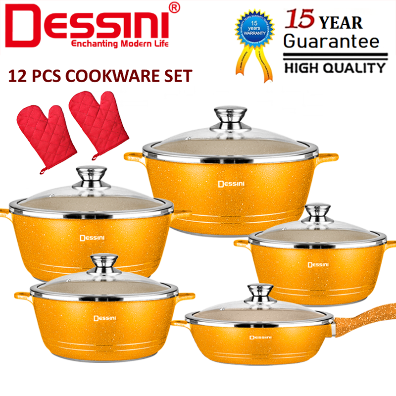Buy Dessini Cookware Set Original online | Lazada.com.my