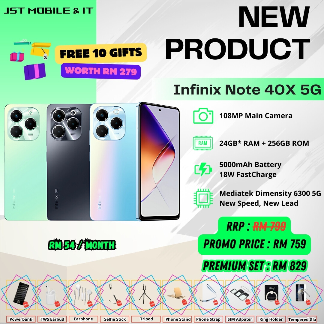 Spesifikasi dan harga Infinix Note 40x 5g di Malaysia - TechNave BM