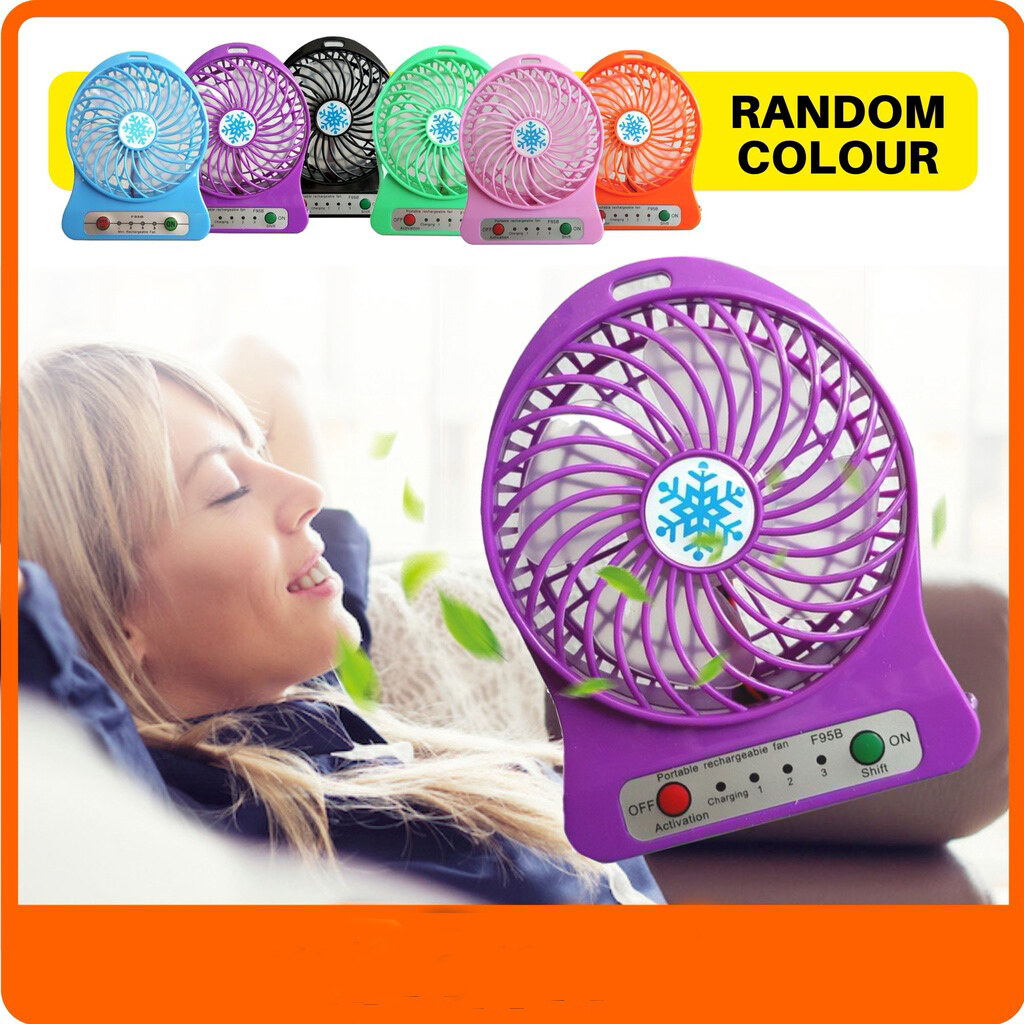 Portable Fan USB Rechargeable Fan Air Cooler Mini Desk Third Wind Usb ...
