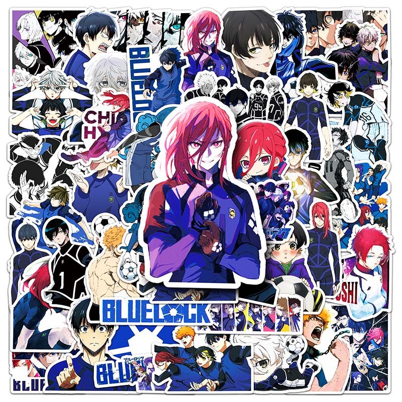 Blue Lock Plush Hedeguoji??Gift?? 50pcs Japan Anime Blue Lock Stickers ...