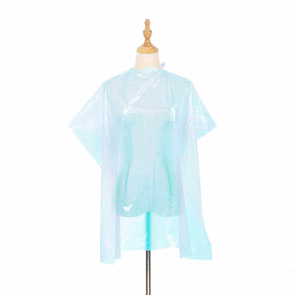 50PCS Disposable Waterproof Hair Salon Capes Haircut Apron Salon ...