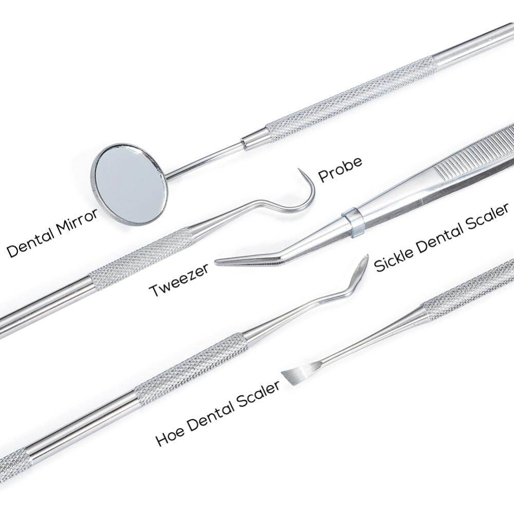 Promo 5 Buah Besi Tahan Karat Alat Gigi Kit Gigi Pengikis Karang Gigi ...