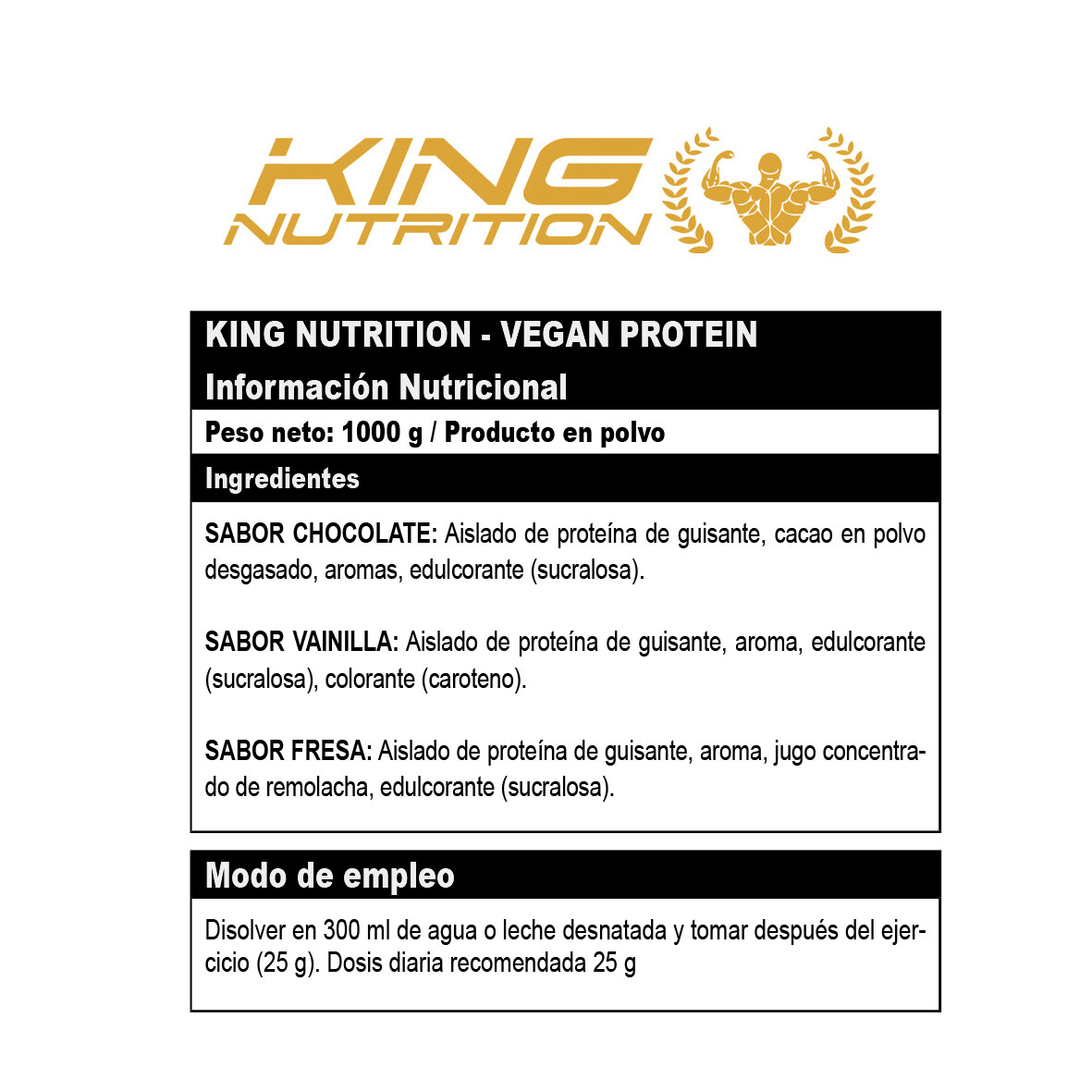 King Nutrition promocion Proteina vegana 1Kg King Nutrition + Melatonina weider gominolas sabor ...