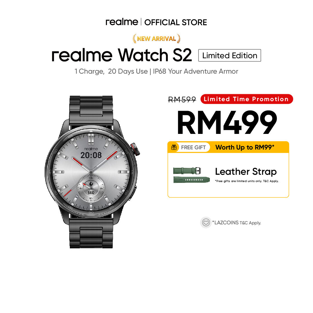 Realme Watch S2 Price in Malaysia & Specs - RM599 | TechNave