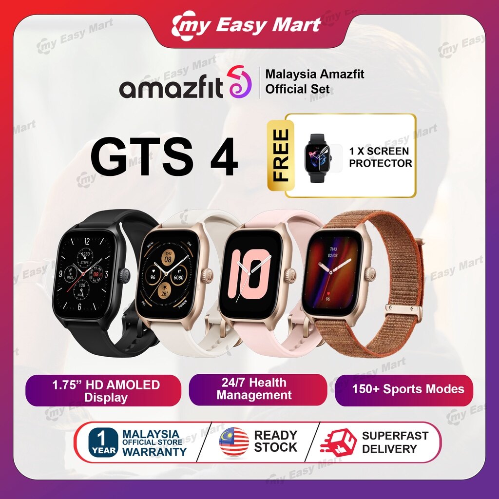 Amazfit GTS 4 Price in Malaysia & Specs - RM399 | TechNave