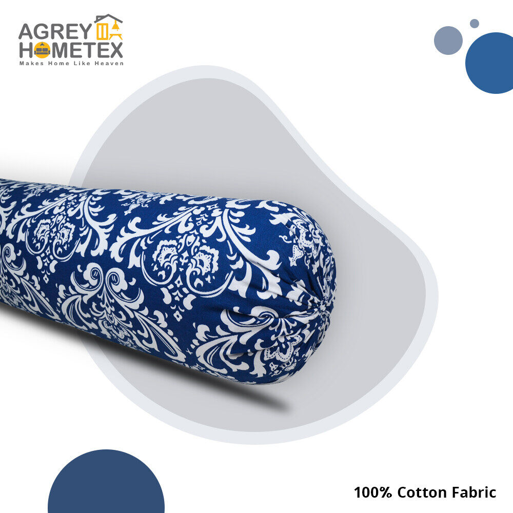 Bolster Pillow & Cover Navy Blue (22"x24")